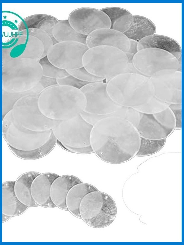 120 Pcs Capiz Sea Shells for Crafting with 2 Holes Sea Shell Discs S5G ...