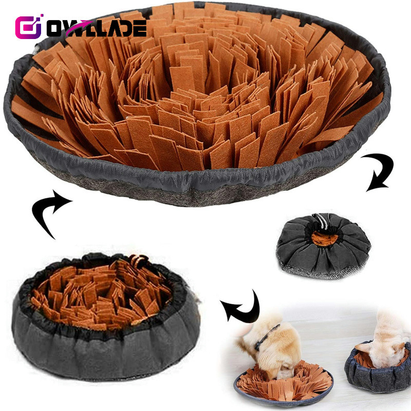 OWLLADE Puzzle Feeding Dog Toys Adjustable Snuffle Mat Enrichment Slow ...