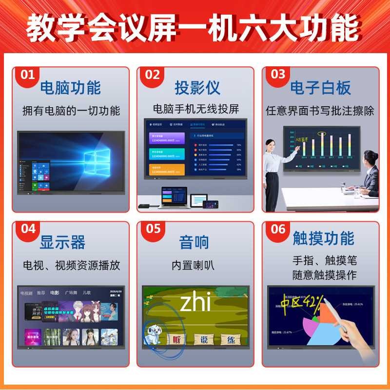 Smart Conference Tablet All-in-One Touch Screen TV Office Screen ...