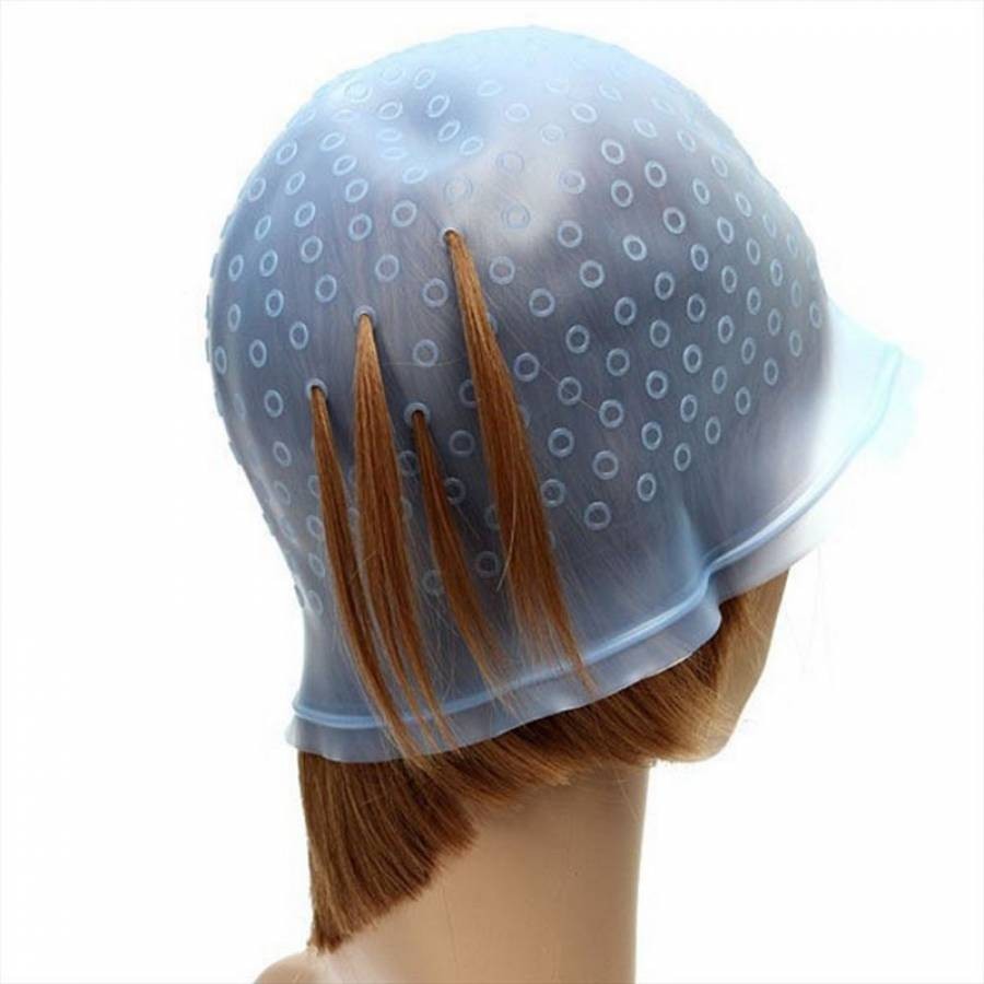 Pro Salon Dye Silicone Cap Hair Salon Color Coloring Highlighting ...