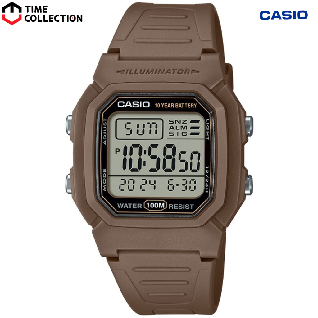 Casio W-800H-5A Digital Rubber Strap Watch For Men | Shopee Philippines