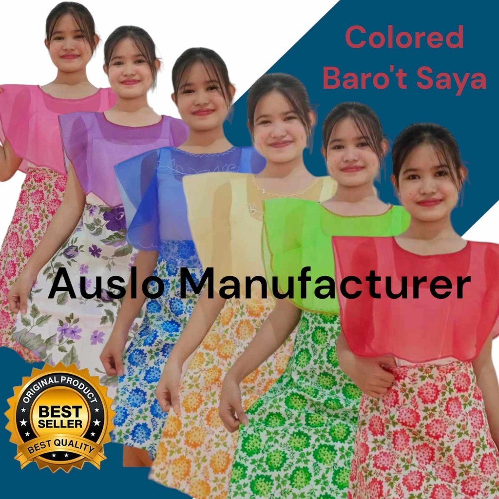 AUSLOFACT5 BUWAN NG WIKA BARO'T SAYA FLORAL DESIGN TERNO COLOR WITH ...