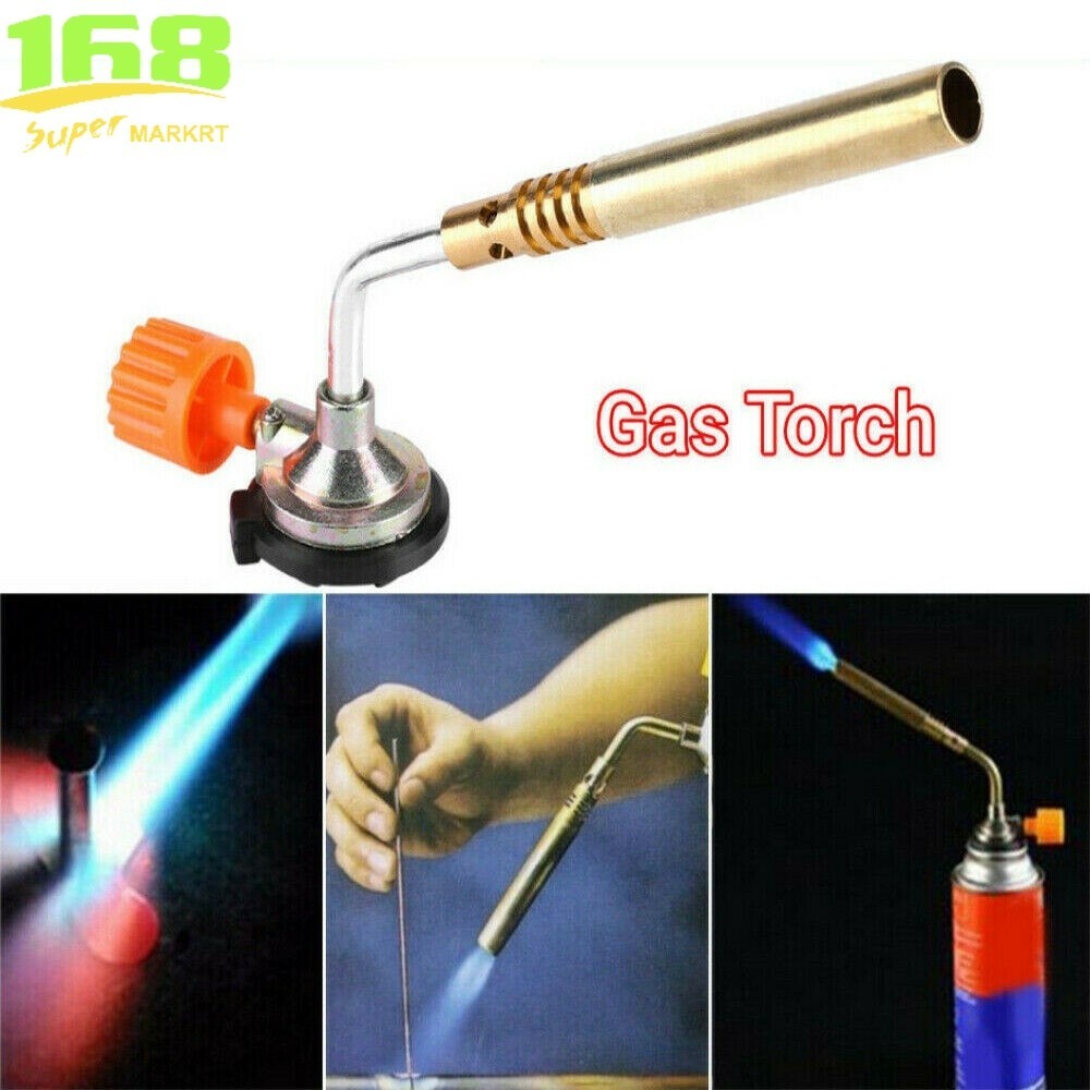 BBQ Tool Butane Gas Blow Torch Blow Torch Flamethrower Burner Brass ...