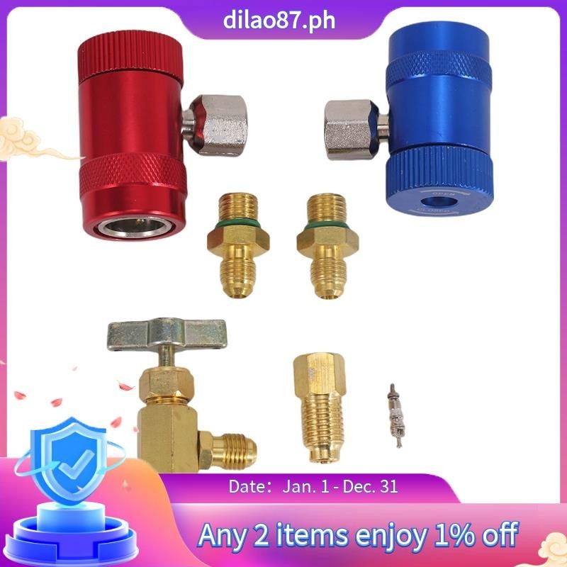 R1234YF Self-Sealing Can Tap with R134A Tank Adapter and R1234 Quick ...