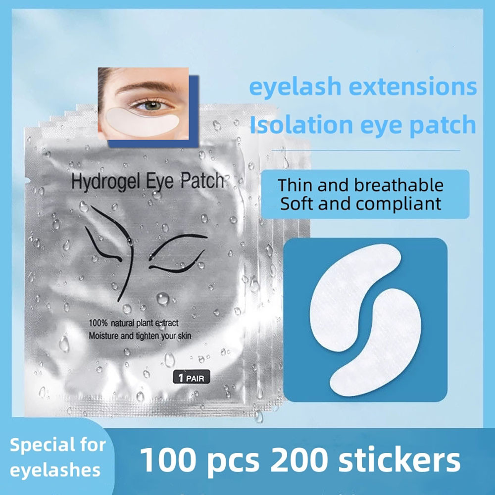50/100 Pairs Hydrogel Eye Patch Eyelash Extension Pad Eyelashes ...