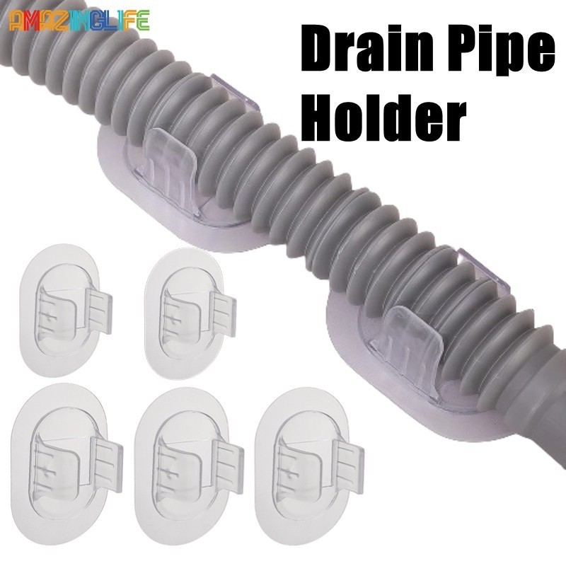 Self-adhesive PVC Water Tube Fixing Clips Household Wire Fixed Clamp ...