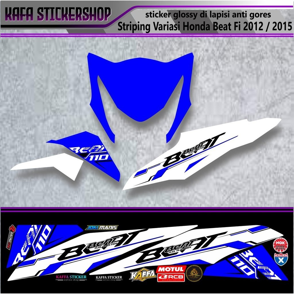 Striping Variations STICKERS BEAT PGM-FI 2012 - 2016 BEAT FI SETIKER ...