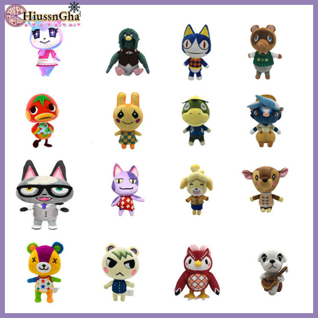 HIHA Animal Crossing Plush Doll Cute Animal Cartoon Game Figure Stuffed ...