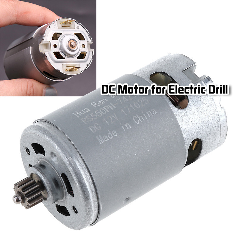 12/21V DC Motor With Two-speed 12 Teeth Screwdriver RS550 Electric ...