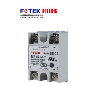 Fotek Original Taiwan Yangming Single Phase Solid State Relay SSR-40DA-H/10DD/40AA// 75DA-H ...