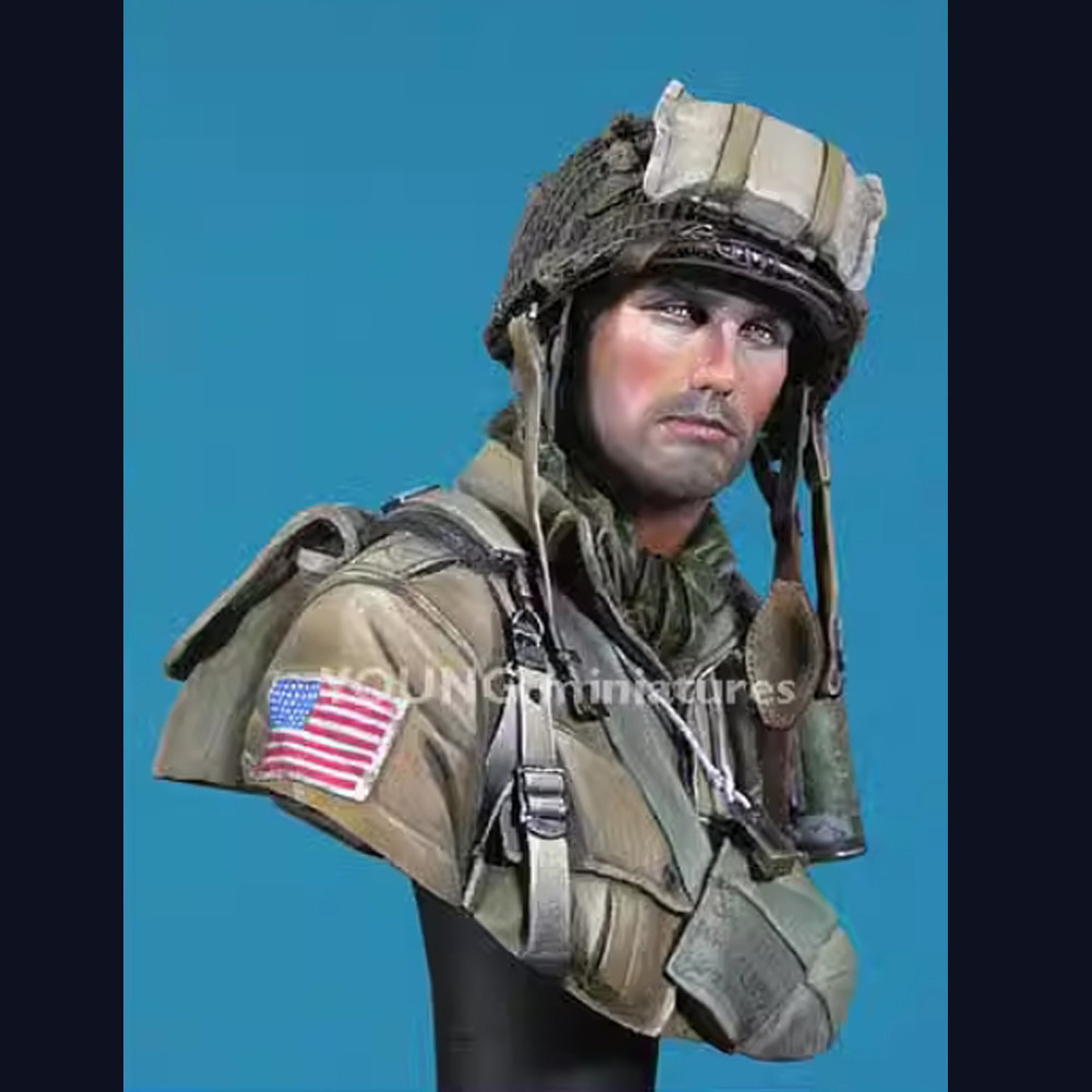 1/10 Airborne Division Normandy 1944, Resin Model figure Bust, GK, WWII ...