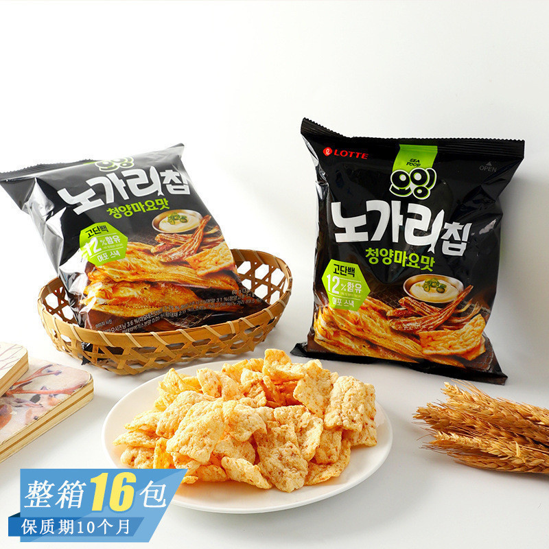 Lora Snacks F2 X1 Korea LOTTE LOTTE Mayonnaise Spicy Mentai Fish Chips ...