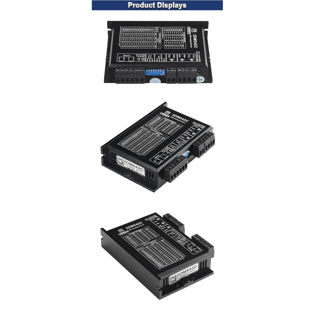 JMC 2DM542C Stepper Motor Driver Nema 23 2-Phase Output 24-48VDC Hybrid ...