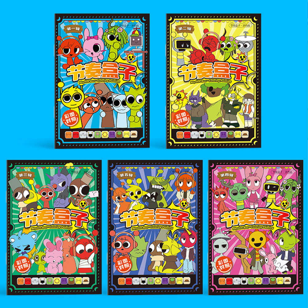 Sprunki Coloring book Children's tracing drawing book Beautiful ...