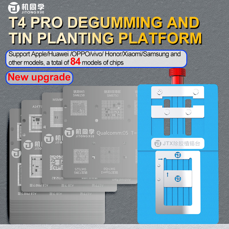 JTX T4 Pro Chip Glue Removal/Reballing Platform For iPhone Android ...