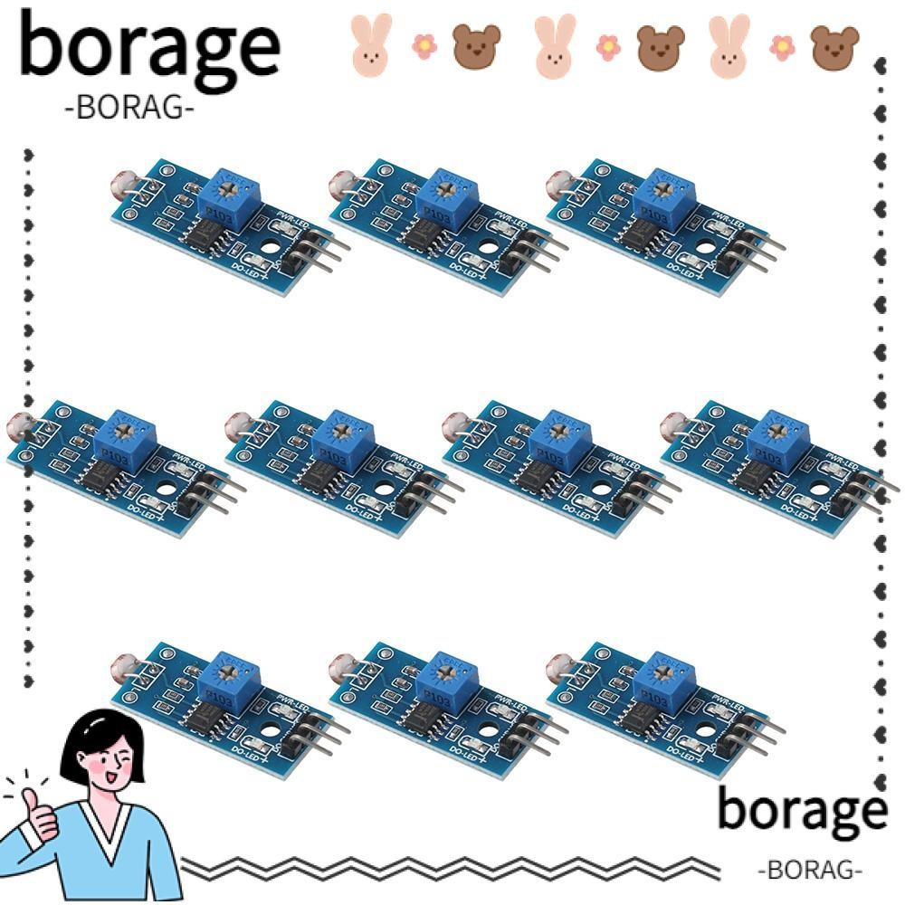 BORAG 10pcs LDR Photosensitive Sensor Module, 5MM Resistor Sensor ...