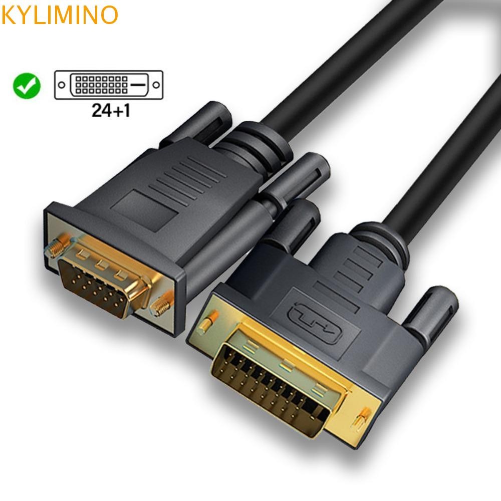 KYLIMINO Dvi 24+1 To Vga Cable, DVI 24+1 15-pin VGA Dvi To VGA Cable ...