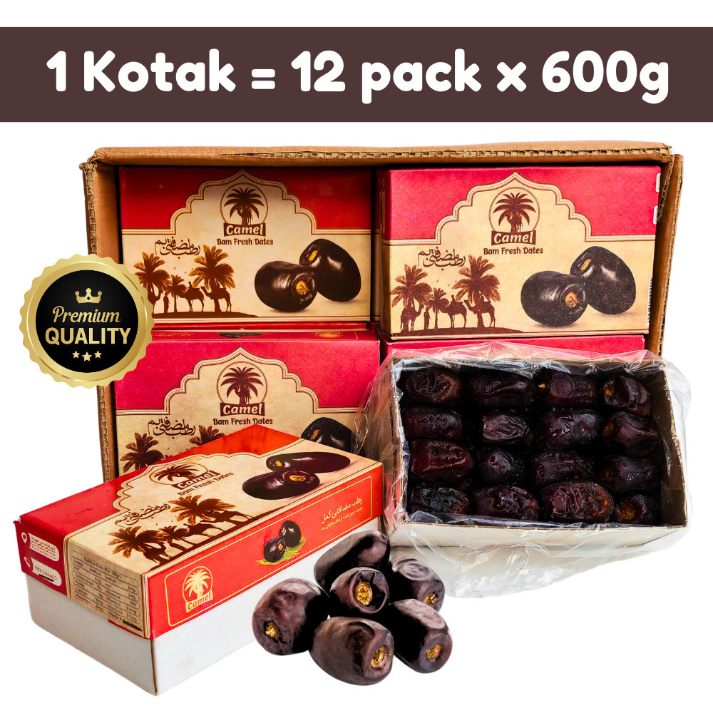 Camel Kurma Rotab Dates 12*600g Madu Kurma (1 carton = 12 packs ...