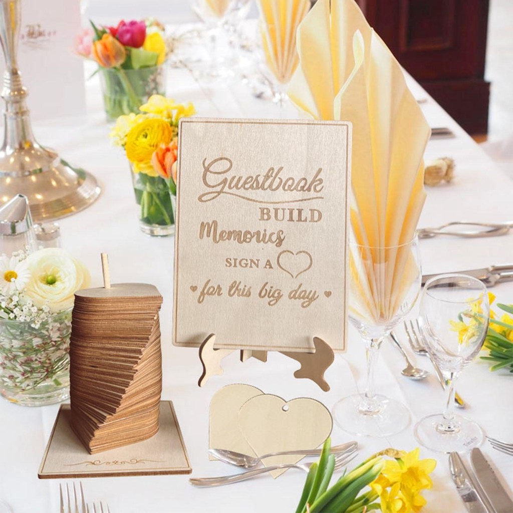 [Lzdyyh2hl] Wedding Guest Ornament Creative Guest Signs for Wedding ...