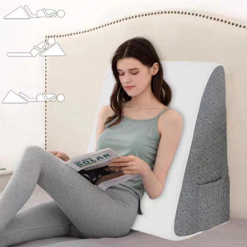 Triangular Sponge Cushion Bed Headrest Pillow Elderly Care Sofa ...