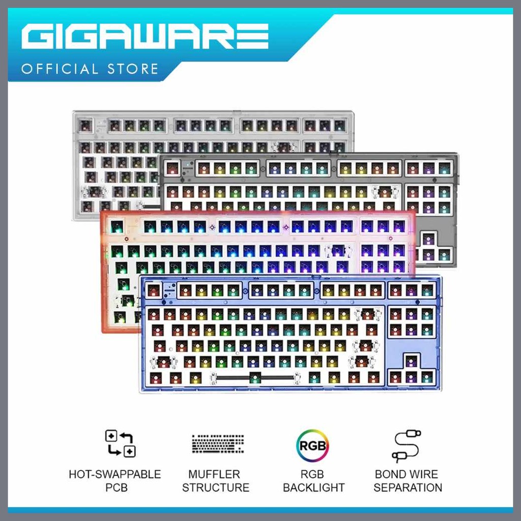 Gigaware!k{MK870}x,DIY&Fu`87;OL`Keys;di`Hot-swappable;iX`80%;Tu ...