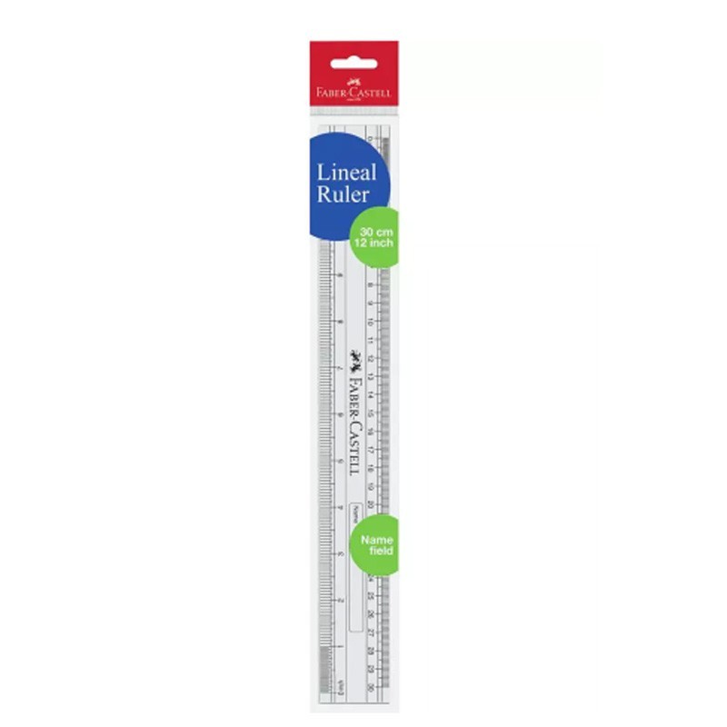 Faber Castell Plastic Ruler 30 cm / Ruler Ruler Scale 30cm | Shopee ...