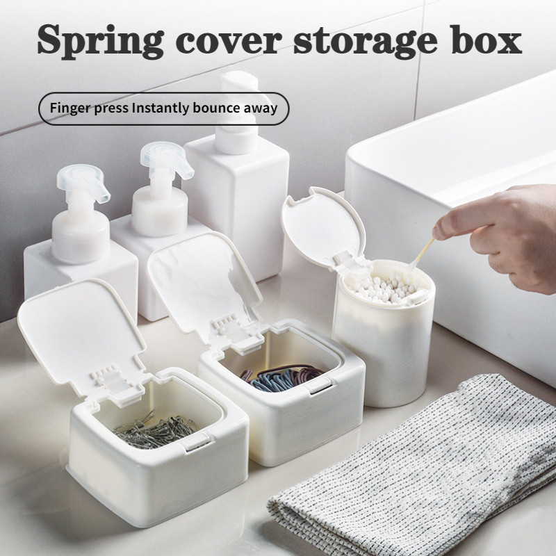 Plastic Cotton Ball Ear Bud Swab Pad Nail Wipes Holder Organizer ...