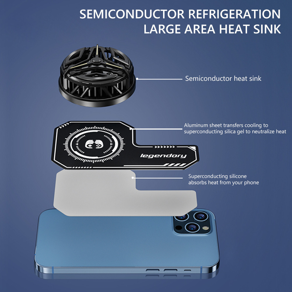 Ordinary/Magnetic Gaming Phone Cooling Plate Radiator Stickers for PUBG ...