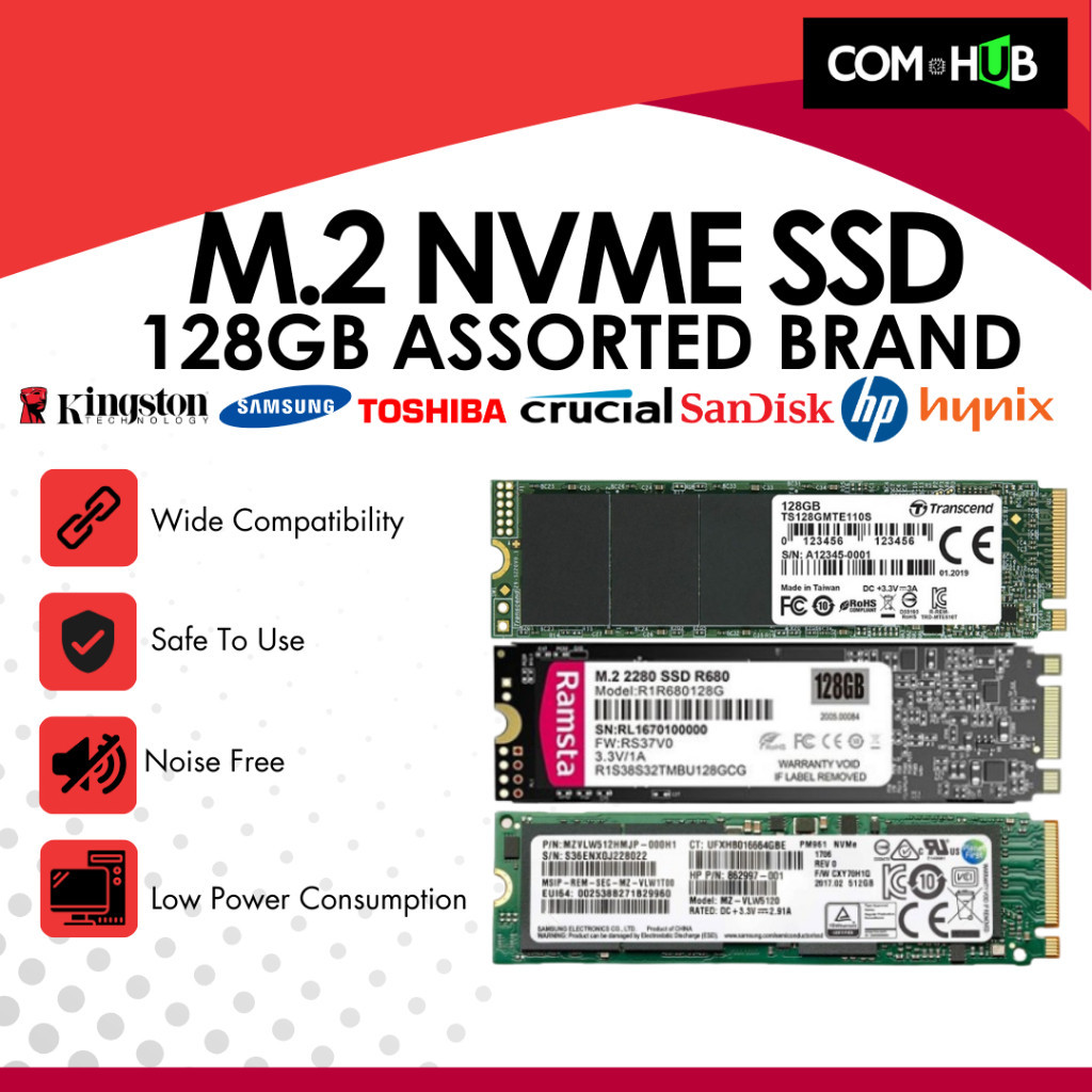 Com Hub PC | M.2 NVME SATA SSD Assorted Brand 128gb Ssd For Pc Computer ...