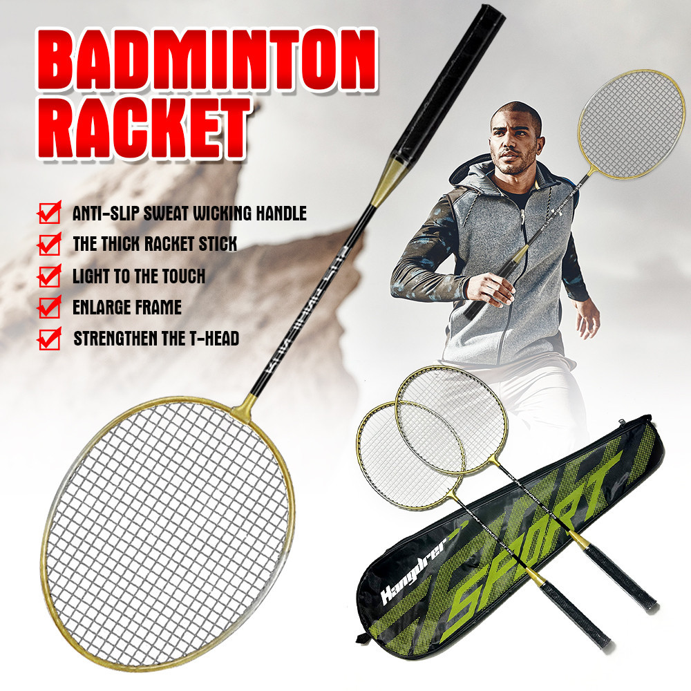 2pcs Badminton Racket Alloy Student Professional Training Durable ...