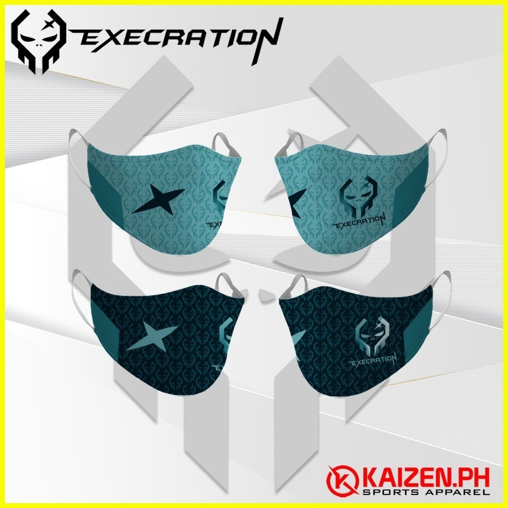 【hot sale】 EXECRATION NEW LOGO SERIES E-SPORTS FACE MASKS NEW LOGO ...