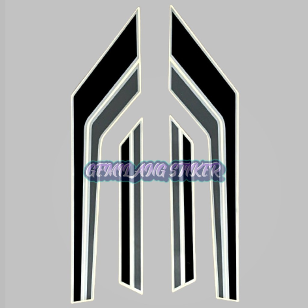 HITAM Striping Decal Polet Sticker Honda Cepek CB GL100 GL 100 K5 K5 ...
