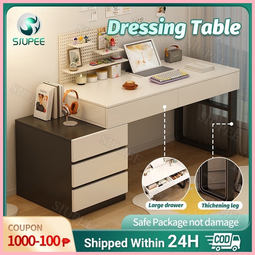 110/130CM Vanity Dresser Table Simple Modern Dresser Table Multi ...