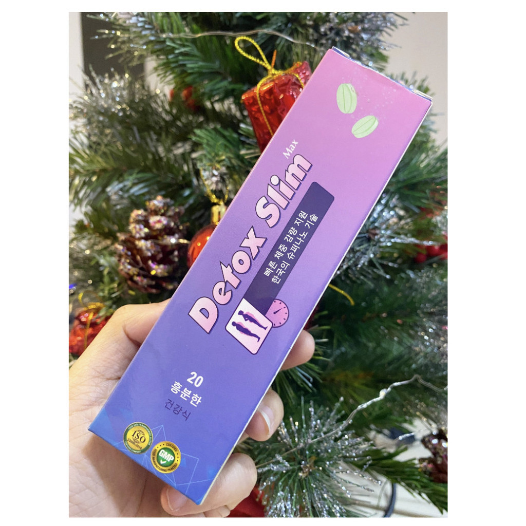 Detox Slim slimming effervescent tablets 1 Box of 20 Green tablets ...