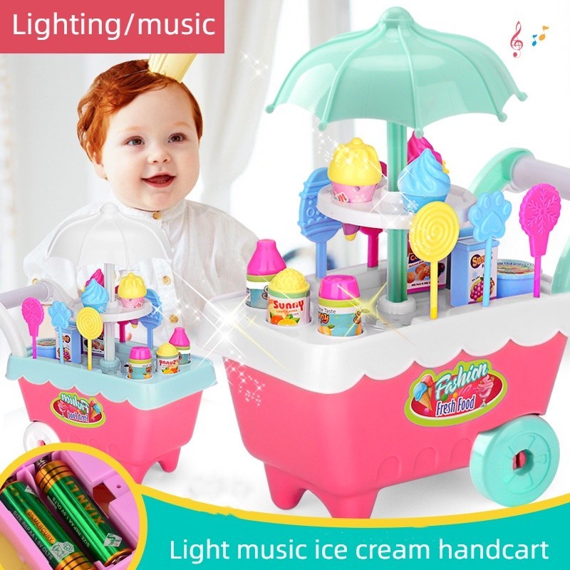 Mini Ice Cream Candy Car Toy Sweet Dessert Cart Toys For Kids Girl Mini ...