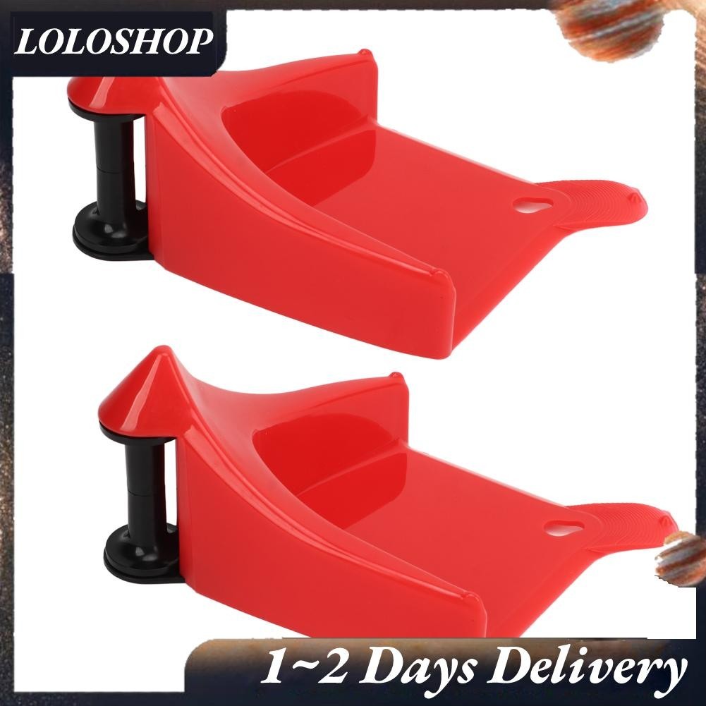 Loloshop1 Tyre Chock Cone Shaped Lip Fixed Trajectory Wheel Rugged ...