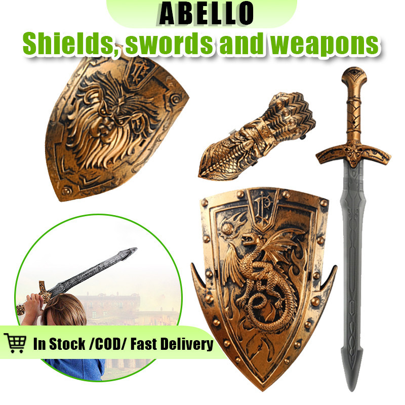 Sword and Shield Plastic Sword Shield Wrister Axe Safety Simulation ...