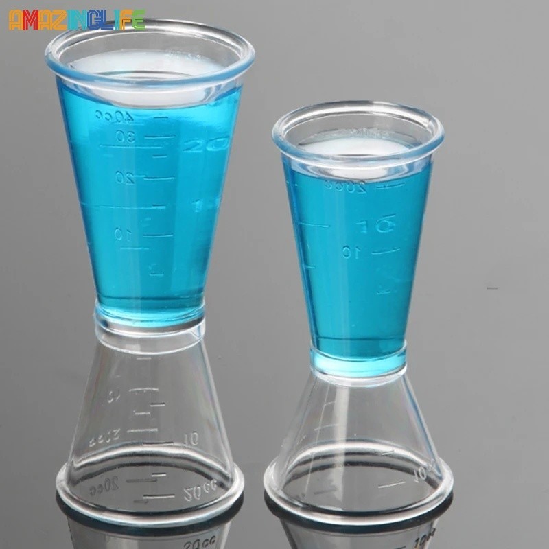 [Top Selection] Milk Tea Coffee Transparent Double Head Measuring Cup ...
