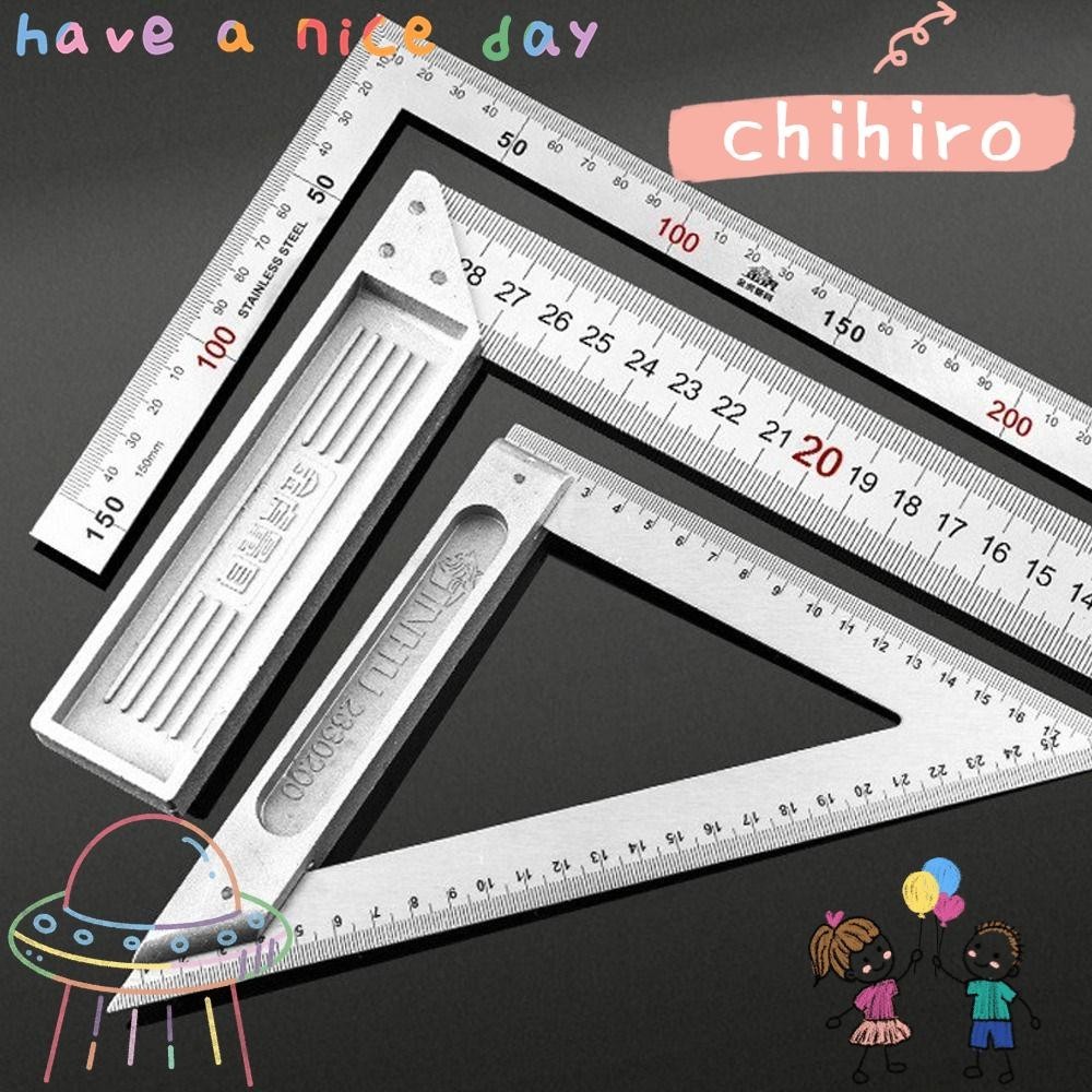 CHIHIRO1 Right Angle Gauge, Double Sided Scale Stainless Steel Angle ...