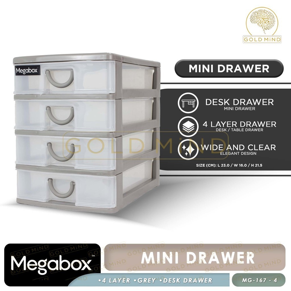 Megabox MG167 Small Drawer 4Layers | Shopee Philippines