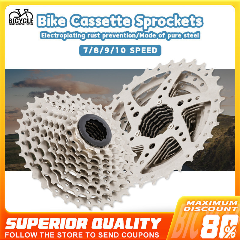 Bike Cogs Cassette Type Sprocket 7/8/9/10 Speed Sprockets 11-32T ...