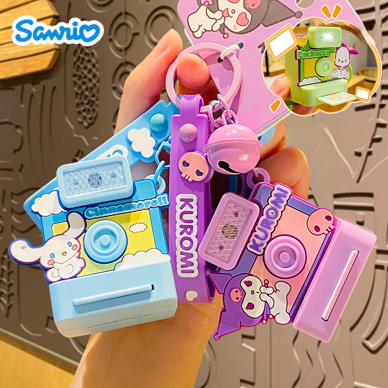 Creative Sanrio Polaroid Keychain Cartoon Kuromi Luminous Camera ...
