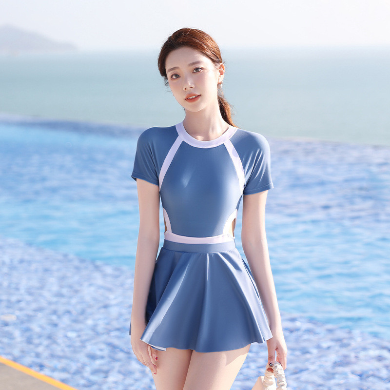 2024One-Piece Swimsuit Summer New Swimming Pool Women's High-Grade ...