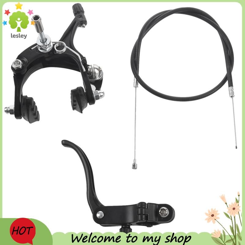 【lesley】Front Fixie Road Bike Cruiser Brake Set Bike Brake Kit Bike Caliper Brake Kit Side Pull ...