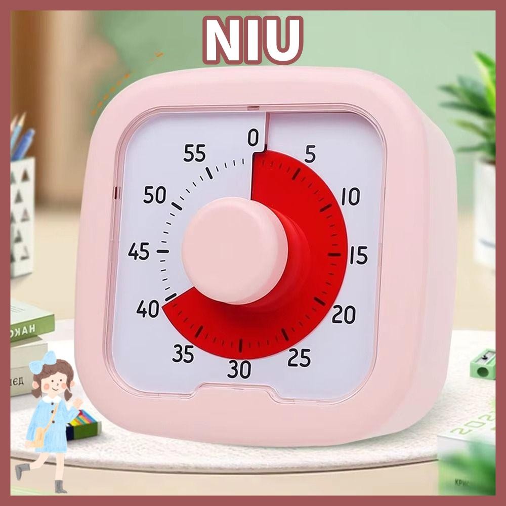 NIUYOUSI Desk Timer, 60-minute Study Tool Visual Timer, Multifunction ...