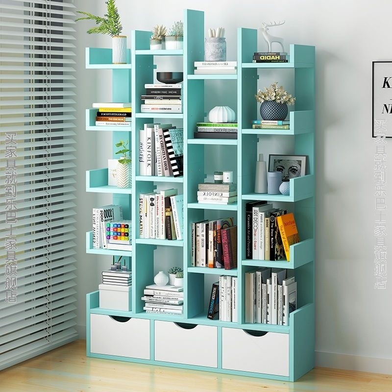 Trendy Bookshelf Floor-standing Creative Study Room Bookcase Tree ...