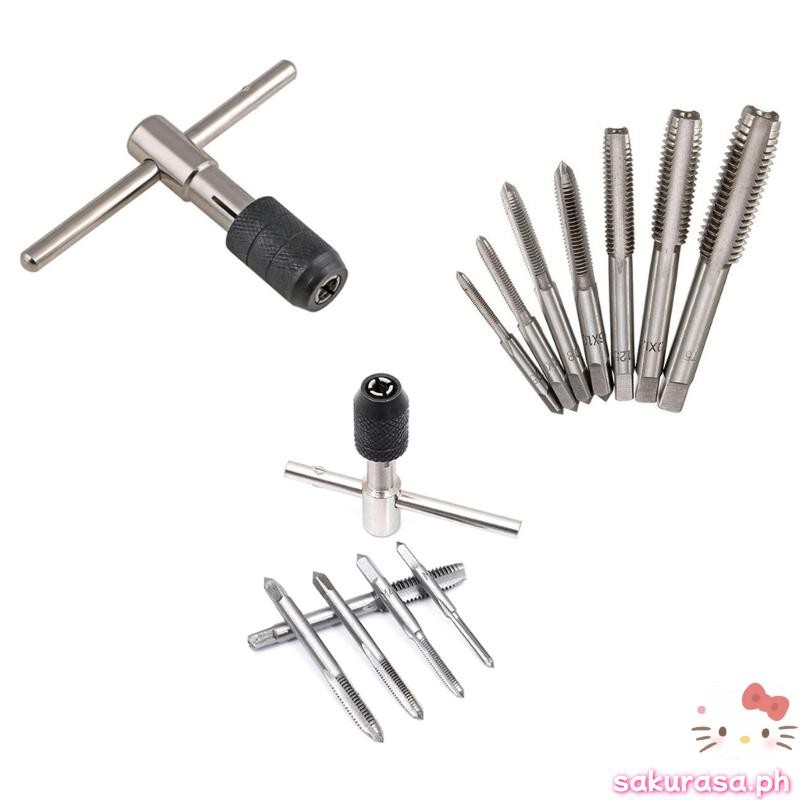 SAK T Type Thread Tap Reamer Metric Screw Tap Hand Taps Drill Bit Set ...