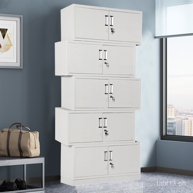 Five-Section File Cabinet Iron Cabinet Multi-Layer Document Cabinet ...