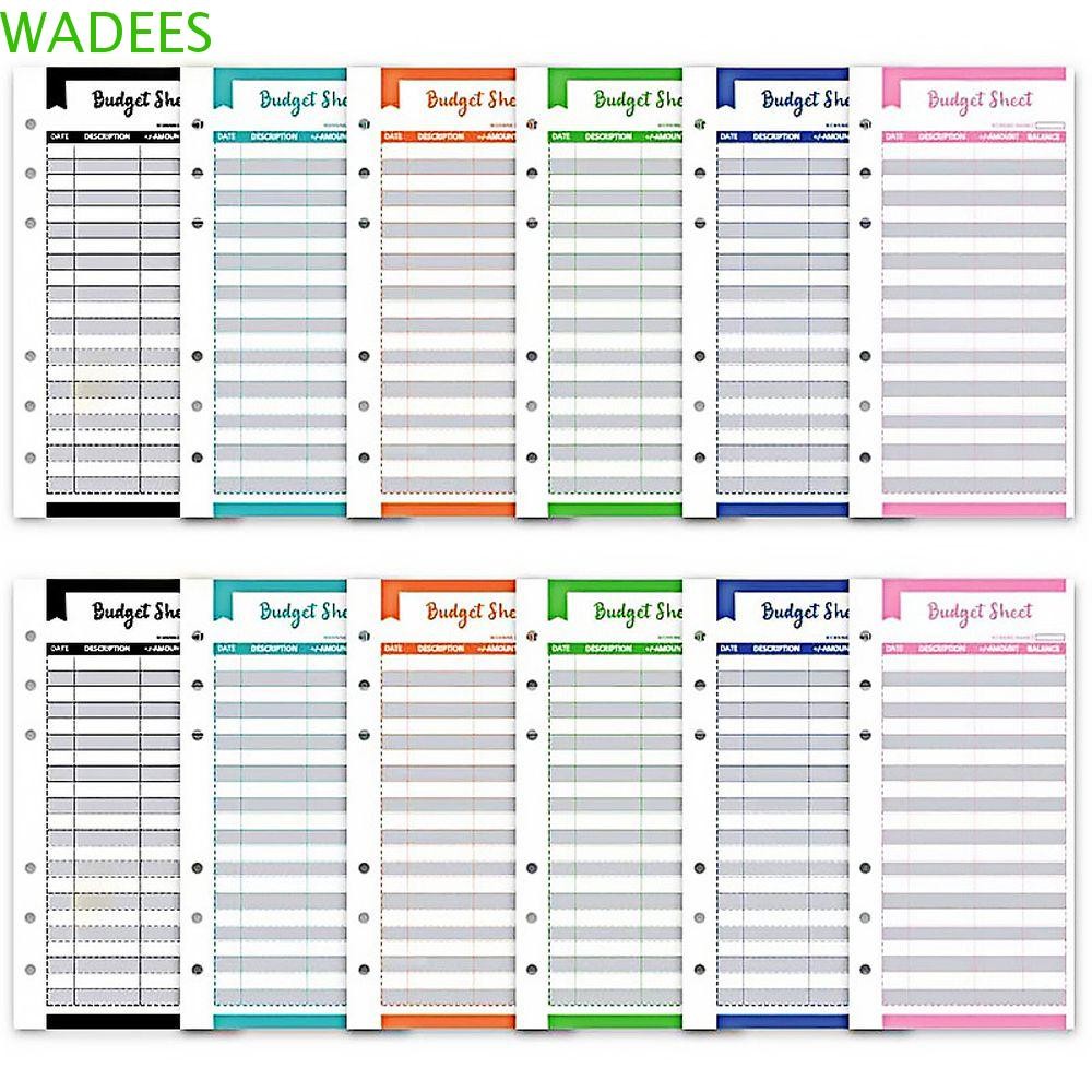 WADEES Budget Sheets A6 Size Business Use Budget Tracker Sheets Budget ...
