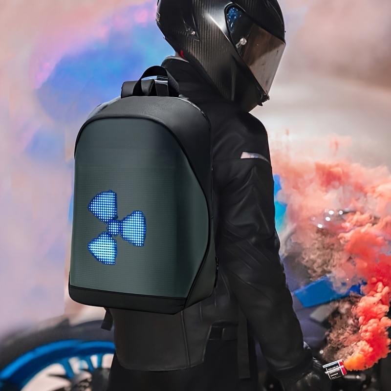 Fashion Display Backpack LED Backpack DIY Animation Graffiti Pixel ...